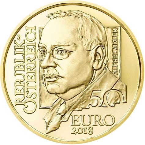 Alfred Adler is the subject of the second in the Austrian Mints gold ...