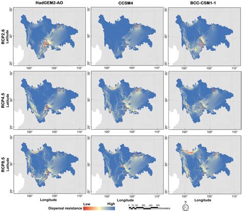 Potential Dispersal Paths For Asiatic Black Bear Ursus Thibetanus