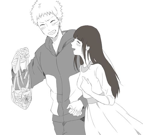 Uzumaki Naruto And Hyuuga Hinata Naruto And 1 More Drawn By Narita