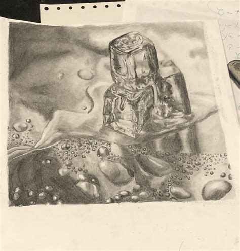 Ice Cubes Drawing By Lynn Doodle Addicts