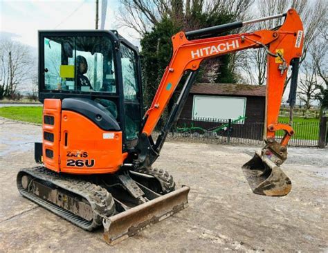 Hitachi Zaxis Zx26u 6a Excavator Year 2017 2573 Hours Cw Rubber