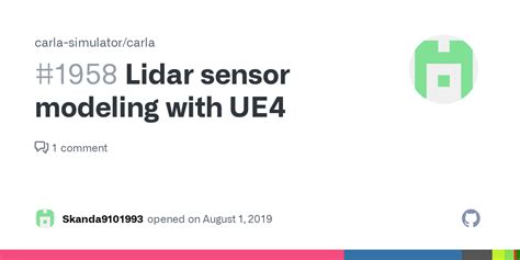 Lidar Sensor Modeling With Ue4 · Issue 1958 · Carla Simulatorcarla · Github