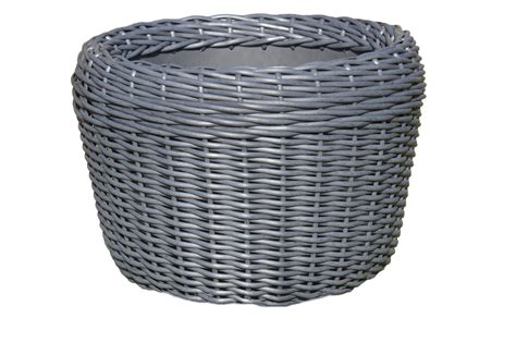 ᐉ Кашпо для рослин з штучного ротангу 5 л Графітовий 11717498 • Краща ціна в Києві Україні