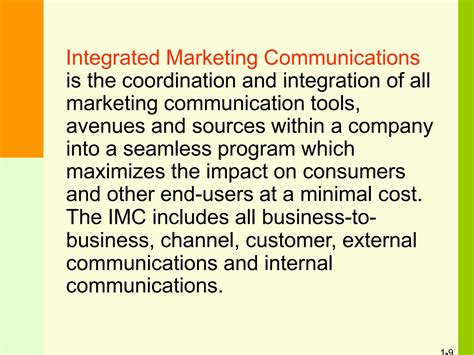Chapter 1 Integrate Marketing Communication Pptx