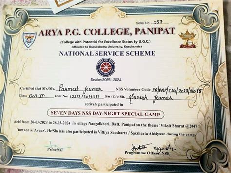 Parmeet Kumar On Linkedin I Joined The Nss 7 Day Night Camp And Had An Amazing Experience Learning