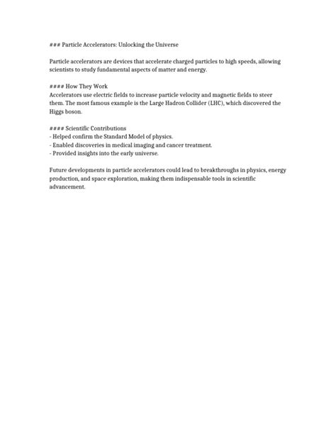 particle accelerator pdf
