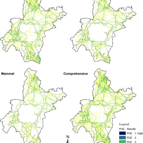 The Kernel Density Map Illustrating The Potential Utilization