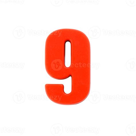 Red Number 9