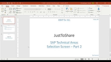Video 9 Abap Selection Screen Part 2 Youtube
