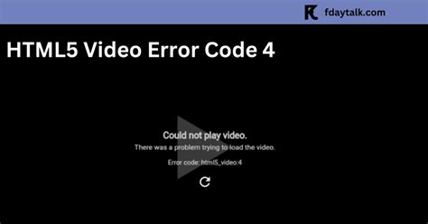 Fix Error Code Html5video 4 Quick Solutions