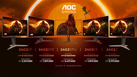 Banjir Diskon Salah Satu Monitor Gaming IPS Terbaik AOC 24G2SPE Turun Harga