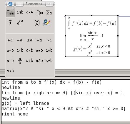 Insertando Objetos Math En Otros Documentos Apache OpenOffice Wiki