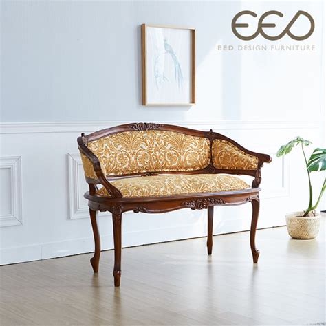 프렌치 빈티지 엔틱가구 우드 엔틱 소파 의자 2인 T1080 Ssgcom