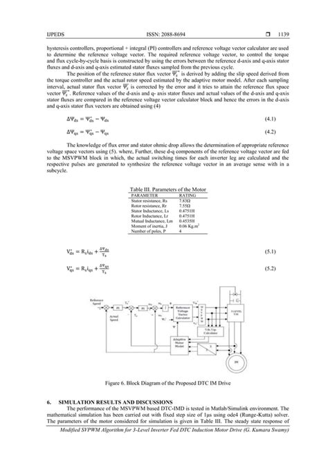 Modified Svpwm Algorithm For 3 Level Inverter Fed Dtc Induction Motor Drive Pdf