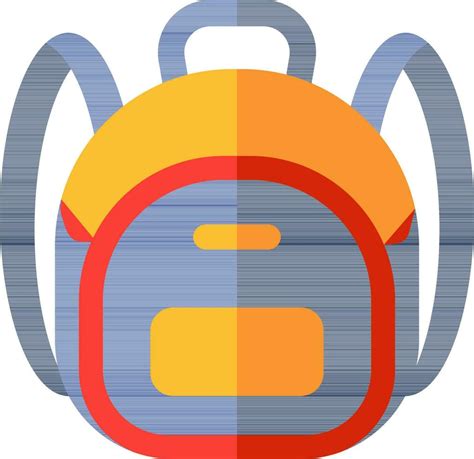 Colorful Backpack Icon In Flat Style 24333360 Vector Art At Vecteezy