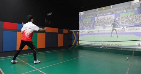 가상현실서 Ai와 배드민턴 한 판스크린배드민턴 국내외 시장 공략