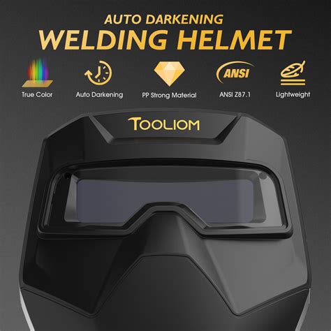 Tooliom Gafas De Soldadura Con Oscurecimiento Automático Color