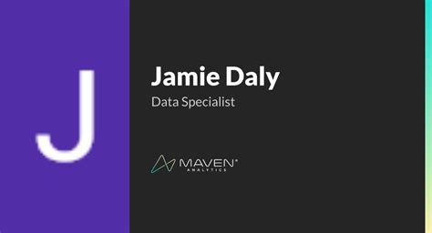 jamie daly s data analytics profile maven analytics