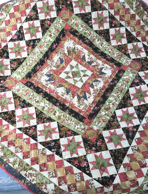Garden Star Medallion Quilt Pattern Pdf Downloadable Pattern Etsy