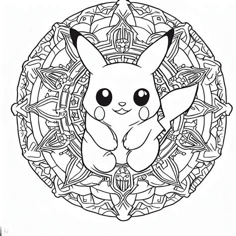 Get Coloriage Mandala Pokemon Pikachu Gratuit Png Coloriage Carte Porn Sex Picture