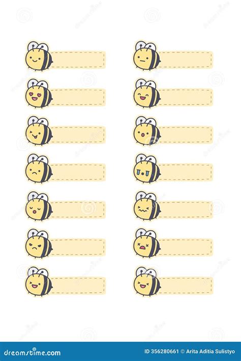 A Cute Printable Mouse Label Sticker Set Stock Image Cartoondealer