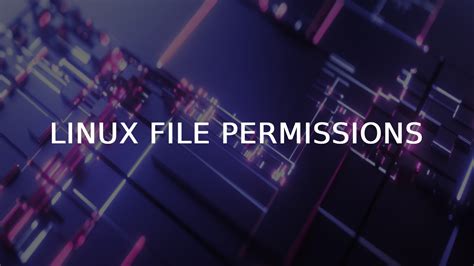 File Permissions In Linux Readwriteexecute