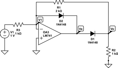 Operational Amplifier Small Detail About The Super Diode Circuit That Bugs Me Electrical