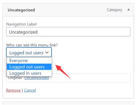 Showhide Menu Links Based On User Role Menu Option Wp Missing