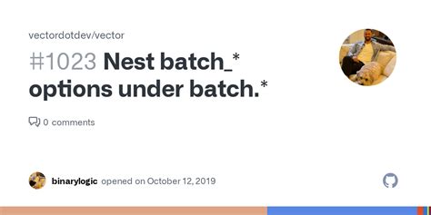 Nest Batch Options Under Batch · Issue 1023 · Vectordotdevvector · Github