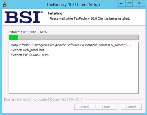 How To Perform A Cyclic Update For BSI TaxFactory 10
