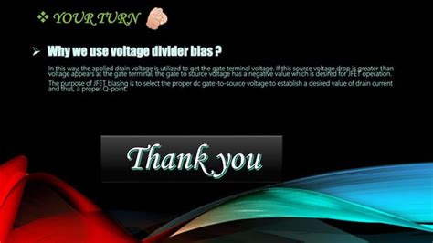 jfet voltage divider bias sheraz pptx physics science