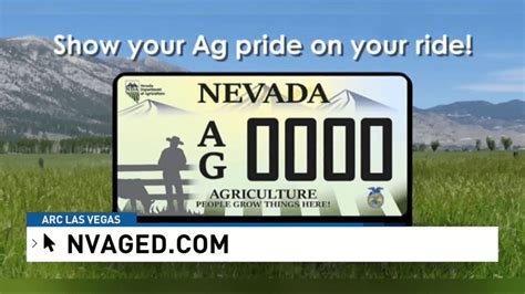 Newly Redesignednevada Agriculture License Plate Revealed