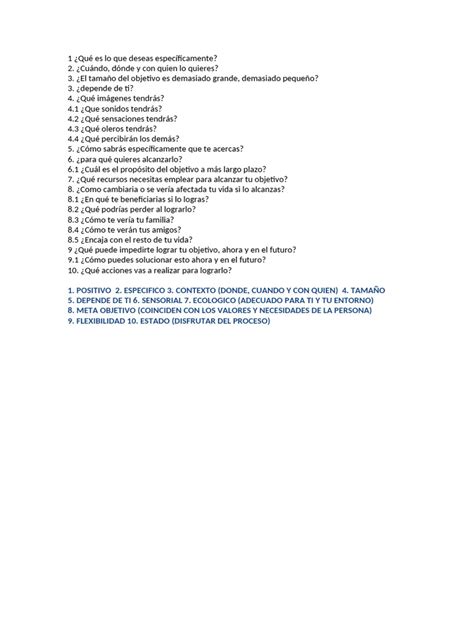 Formulacion De Objetivos Pdf