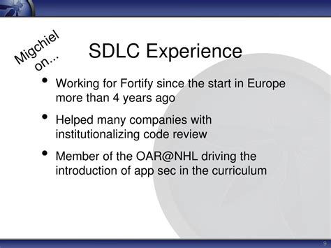 PPT The Secure SDLC Panel Real Answers From Real Experience PowerPoint Presentation ID 7079370