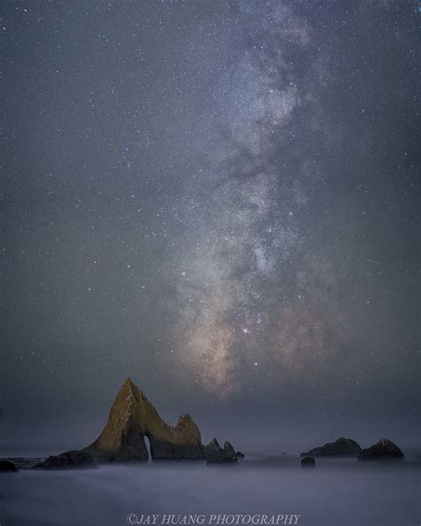 Starry Night At Martins Beach I Did A Line Up Milky Way S Flickr