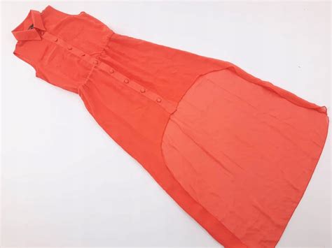 Rare Asymetryczna Sukienka Szmizjerka Koral 34 12402485572