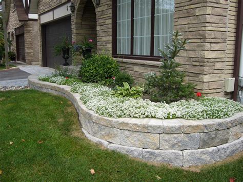 Retaining Wall In Front Of House