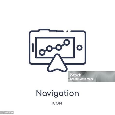 커서 윤곽선 컬렉션에서 선형 탐색 아이콘입니다 얇은 라인 탐색 벡터 흰색 배경에 고립입니다 항해 유행 그림 기에 대한 스톡 벡터 아트 및 기타 이미지 Istock