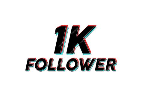 Premium Vector Free 1k Follower Vector
