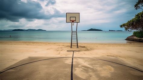 해변의 농구 코트 도요사키 해변의 농구장 오키나와 고화질 사진 사진 배경 일러스트 및 사진 무료 다운로드 Pngtree