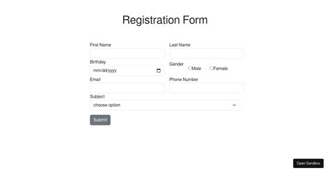 Sad Browser Codesandbox