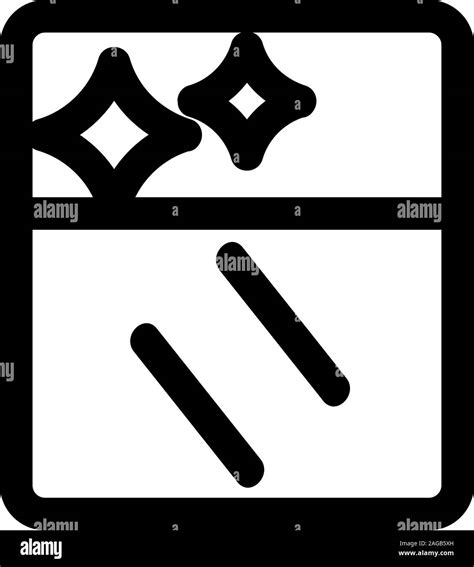 Clean Windows Icon Vector Isolated Contour Symbol Illustration Stock