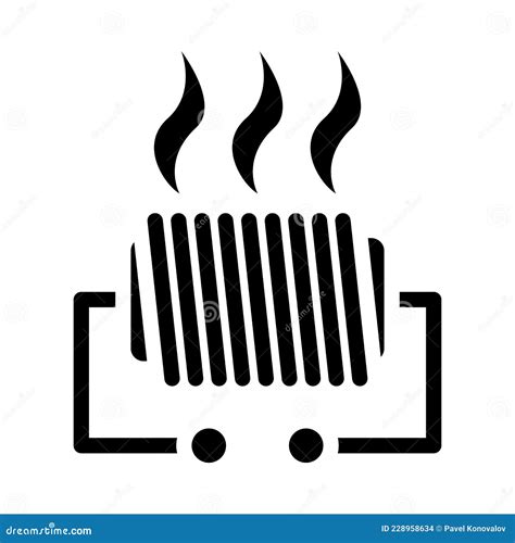 Electrical Heater Icon Stock Vector Illustration Of Appliance 228958634