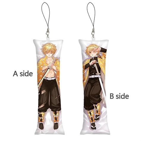 Cheap Demon Slayer Key Chain Agatsuma Zenitsu Kamado Nezuko Mini