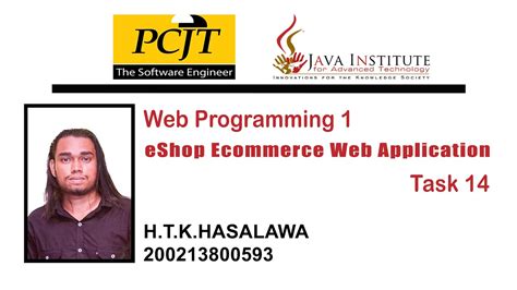 Web Project Task 14 1st Year Semester 01 Java Institute Youtube
