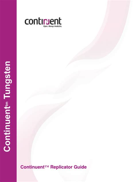 continuent tungsten mysql replicator guide pdf replication