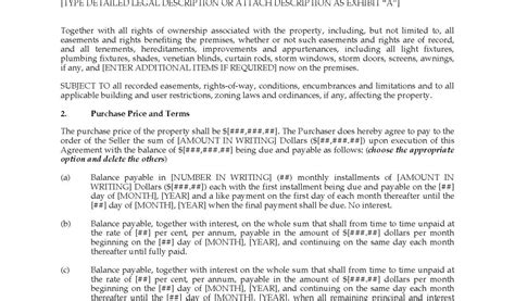 Free Contract For Deed Template Illinois Missouri Contract For Deed