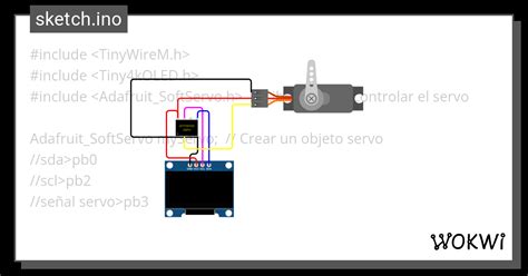 Funca ATtiny85 Oled Ssd1306 Servo Copy Wokwi ESP32 STM32 Arduino