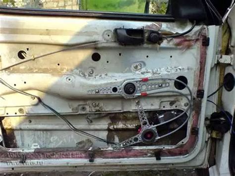 Установка стеклоподёмников Пассат Б4 6 видео