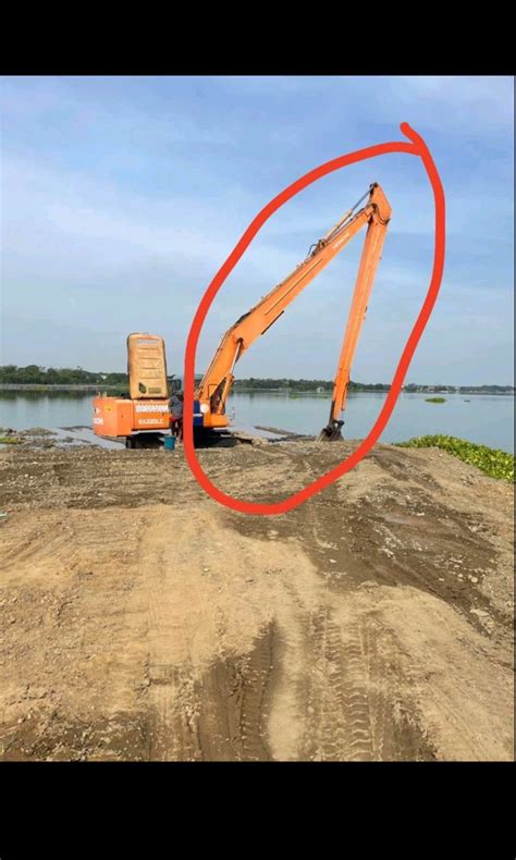 Backhoe Ex 220 Lc 3 Very Long Arm Special Vehicles Heavy Vehicles On